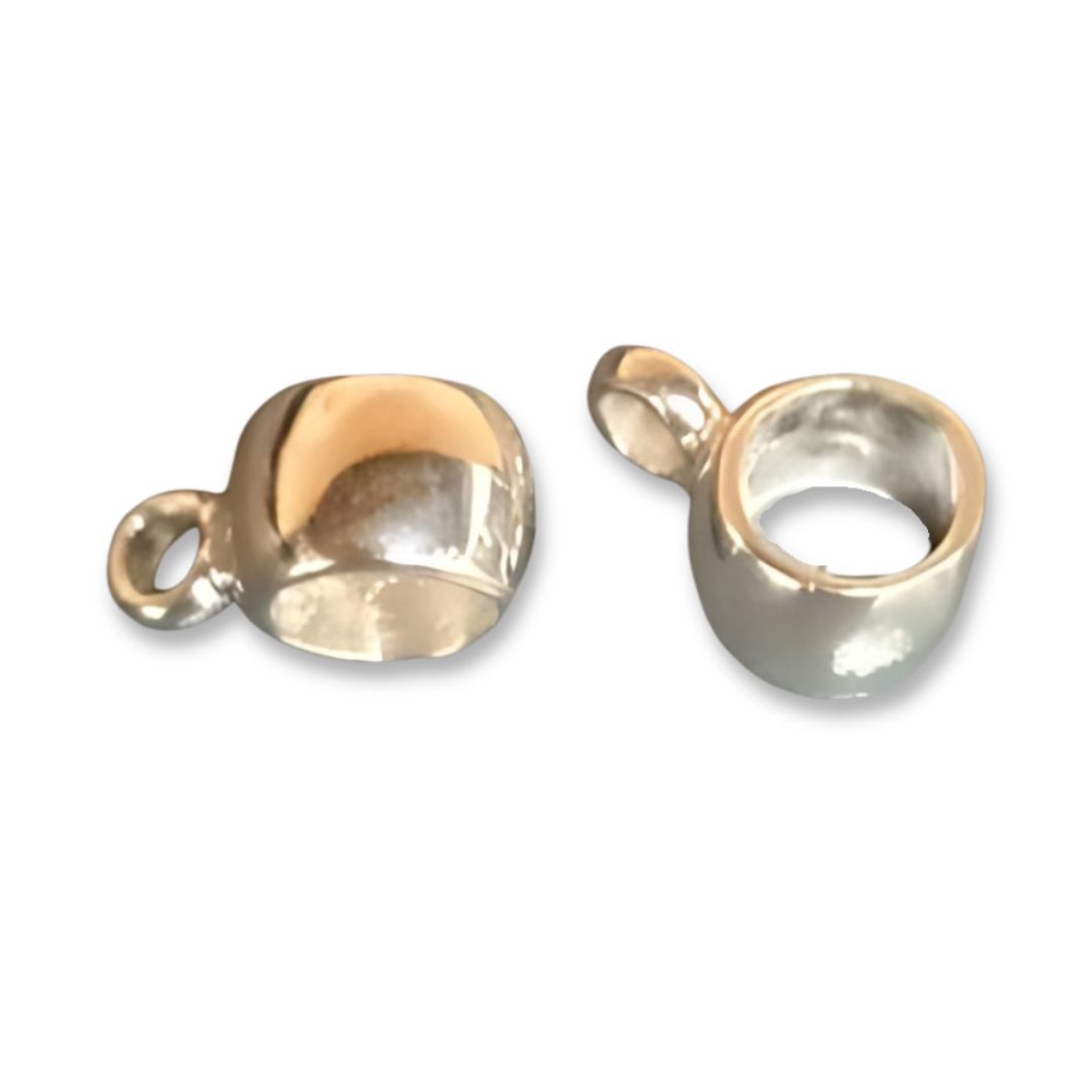 Sterling Silver Plain Bail - Essential Jewelry Component