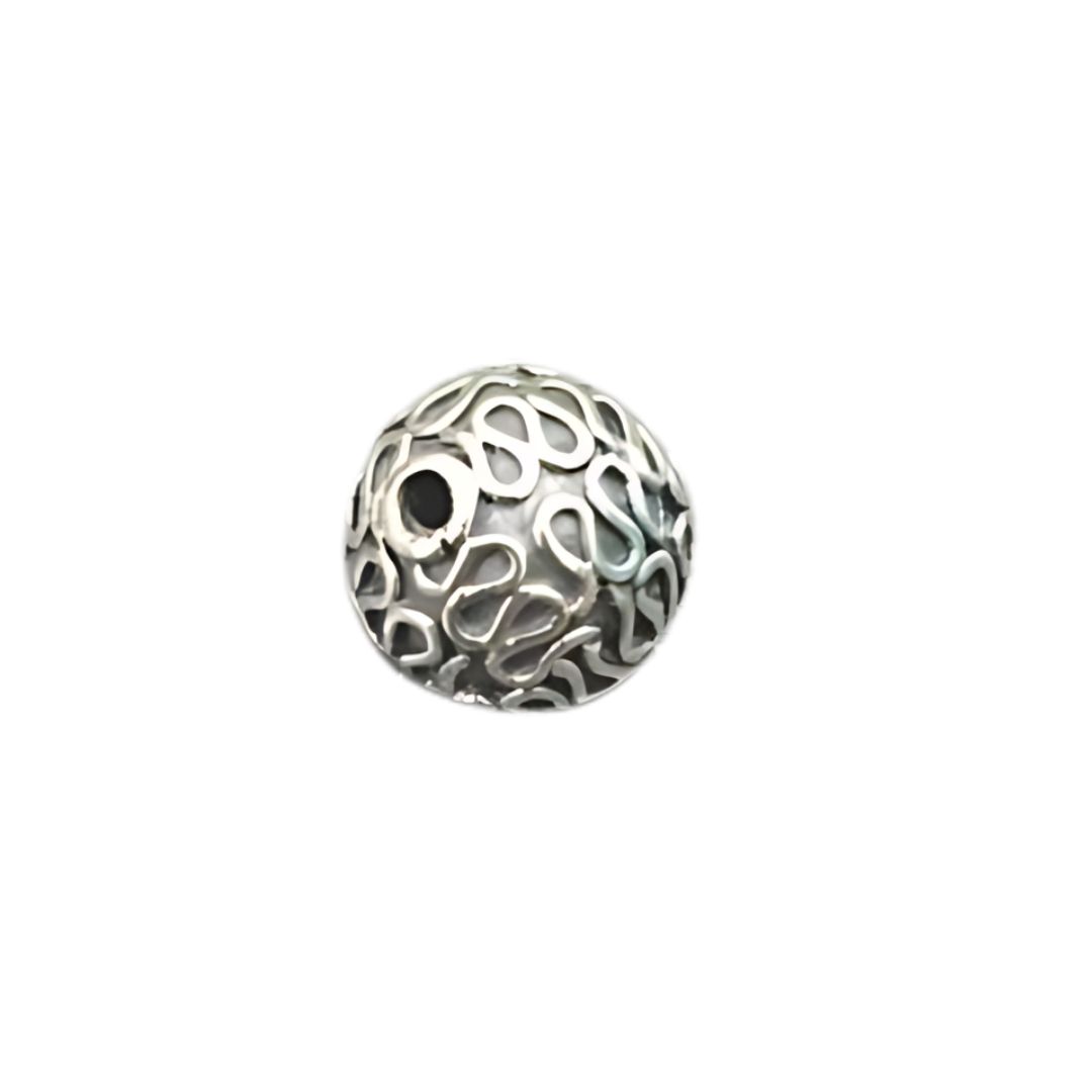 Sterling Silver Round Beads 8.2x8.5mm - B1651-08
