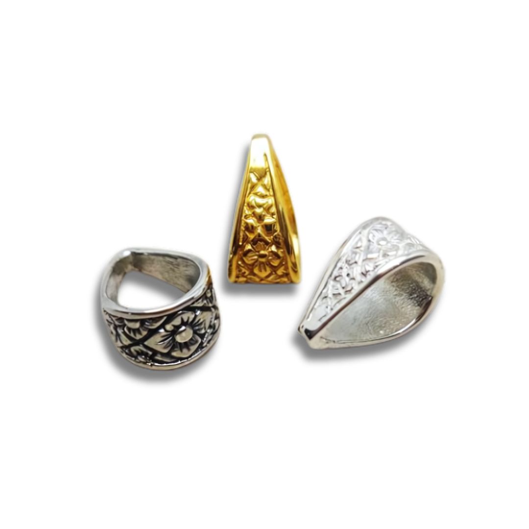 Stylish Sterling Silver Pendant Bail 9.5x4.7x6.9mm - Perfect for ...